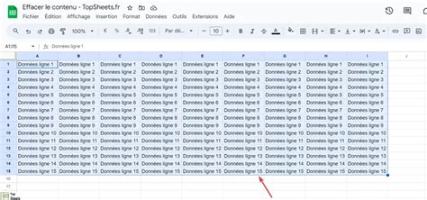 Comment Effacer Le Contenu Dans Google Sheets Facile