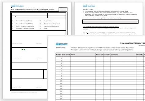 Corrective Action Form