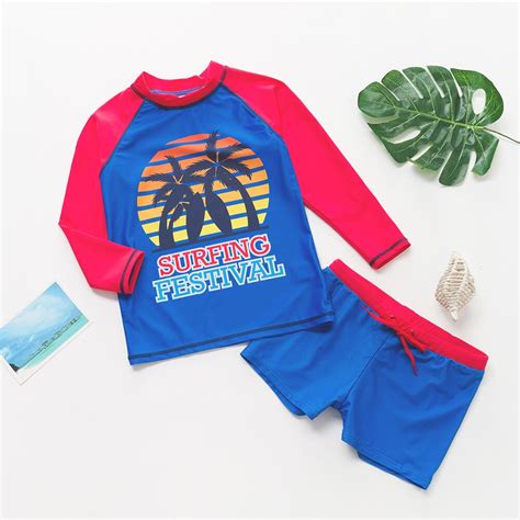 Boys Bathing Suits Two Pieces Beach Sports Surf Sw Vicedeal