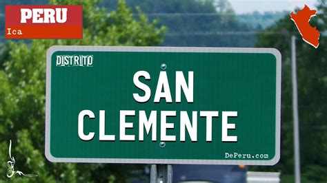 Mapa Del Distrito De San Clemente Provincia De Pisco Región Ica En 2026