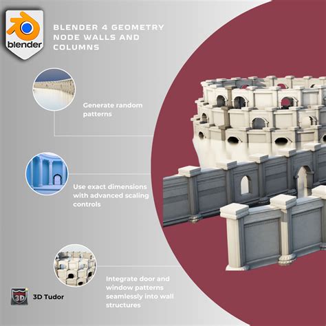 Blender 4 Geometry Node Walls And Columns Blender Market