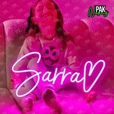 Sarra Name Neon Sign Pakistan Neons