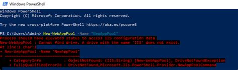 Iis Drive Not Found Powershell Stack Overflow