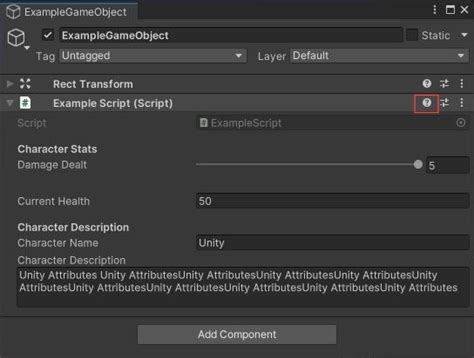 Unity Attributes For Better Inspector Experience