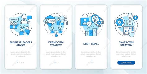 Ciam Blue Mobile App Onboarding Screen Start Your Journey Here Vector Identity User Vector