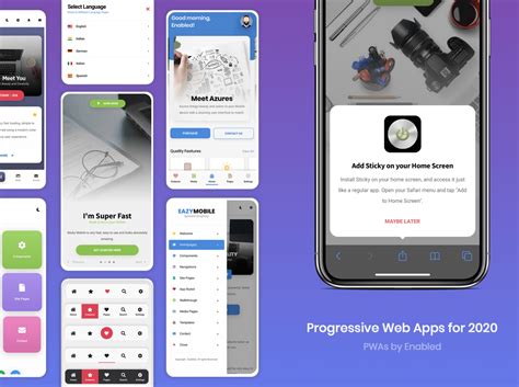 PWA Best Progressive Web Apps For Collection By Enabled On Dribbble
