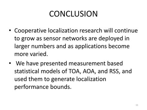 Ppt Cooperative Localization In Wireless Sensor Networks Powerpoint Presentation Id9571162