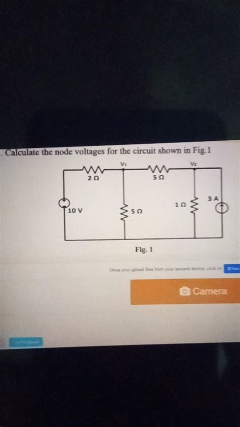 Solved Calculate The Node Voltages For The Circuit Shown Chegg