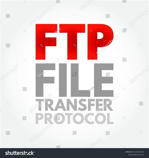 Ftp File Transfer Protocol Standard Communication Stock Vector Royalty