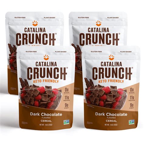 Catalina Crunch Dark Chocolate Keto Cereal Low Carb Zero Sugar