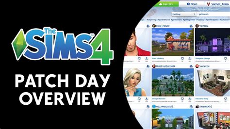 The Sims 4 Patch Day Overview Gallery Overhaul Bug Fixes And More