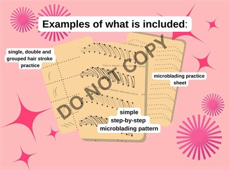 Beginner Microblading Pattern Etsy