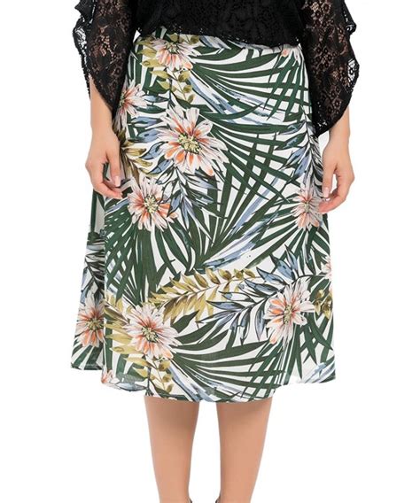 Agnes Orinda Womens Plus Size Elastic Waistband Plaids Pencil Skirt