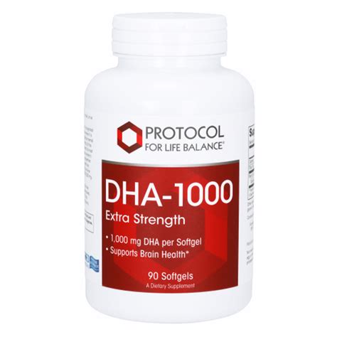 Dha 1000 Mg 90 Softgels By Protocol For Life Balance Clinical