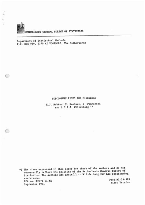 pdf disclosure risks for microdata