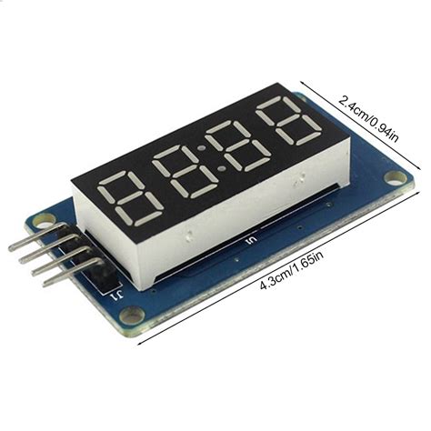 Módulo De Pantalla De Segmento Led De 48 Bits Tm1637 Tm1638 Para Arduino Rojo Flhrweasw