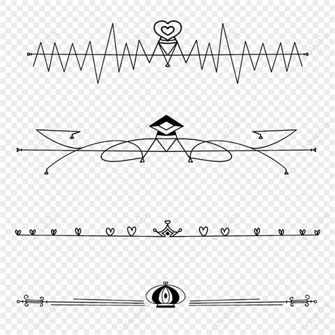 Heart Wire Crown Drainline Linear Separation Line Shapes Free Png And Clipart Image For Free