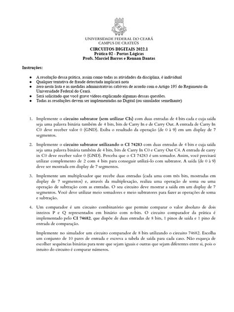 Prática 2 Cd 2022 1 Pdf Ciência Da Computação Informática