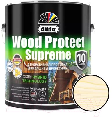 Dufa Wood Protect Supreme (2.5л, бесцветный) Пропитка для дерева купить ...
