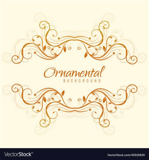Floral Ornamental Background Royalty Free Vector Image