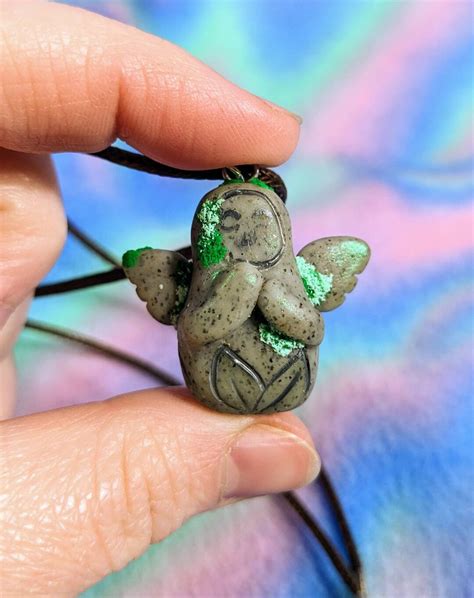Mini Goddess Statue Necklace Game Inspired Jewelry Etsy