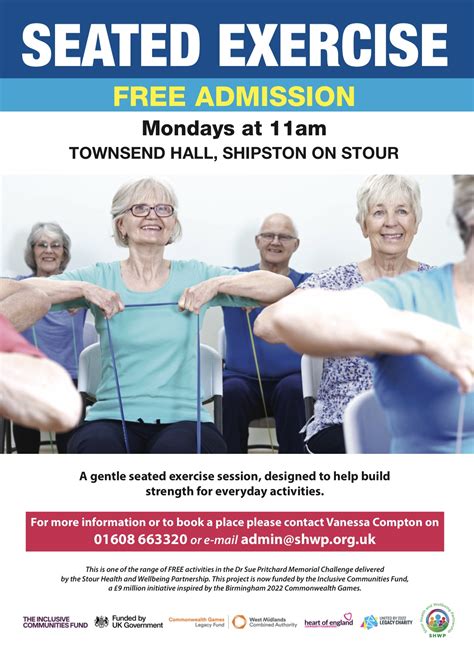 Seated Exercise Class Townsend Hall Shipston Town Council