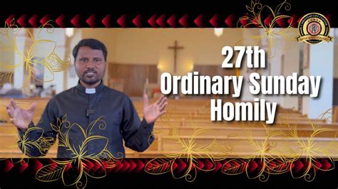 27th Ordinary Sunday Homily - YouTube
