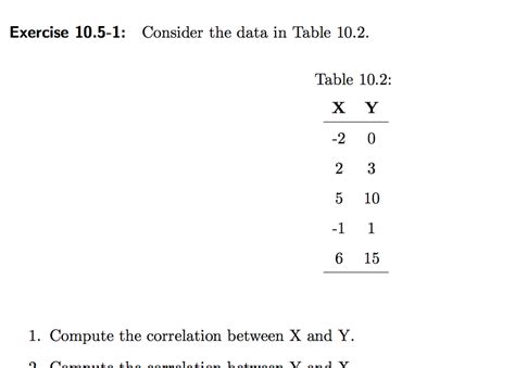 solved exercise 10 5 1 consider the data in table 10 2