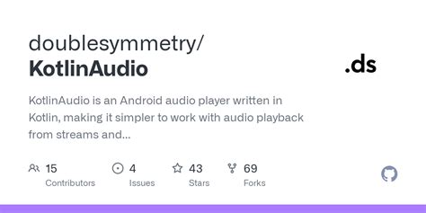 github doublesymmetry kotlinaudio kotlinaudio is an android audio