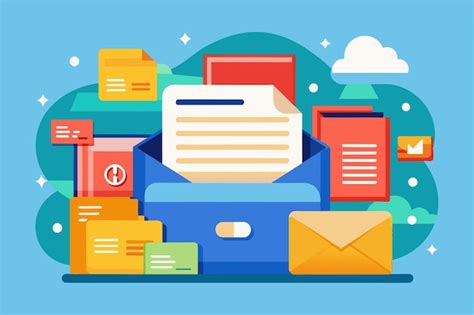 An Organized Workspace Displays Documents Letters And Envelopes