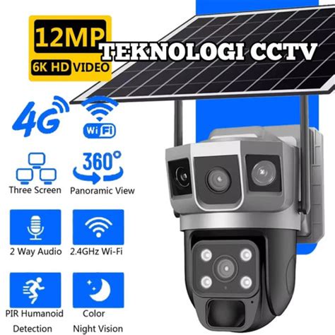 Jual Cctv Tiga Layar Tenaga Surya Simcard 4g Outdoor Waterproof