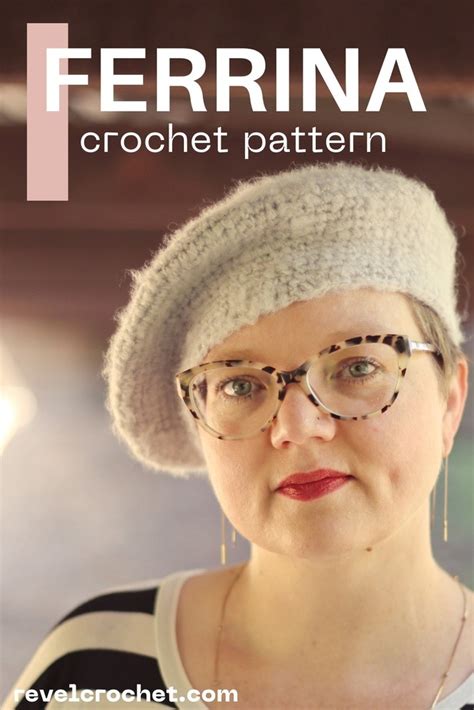 Ferrina Crochet Beret Pattern • Revel Crochet