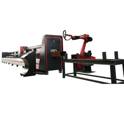 중국 사각 튜브 제조 및 공장용 로봇식 Cnc 플라즈마 파이프 프로파일 절단기 크노포