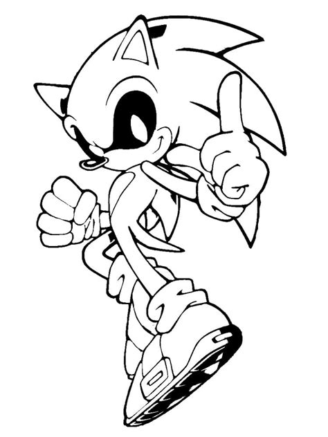 Chibi Sonic Exe Coloring Page Download Print Or Color Online For Free