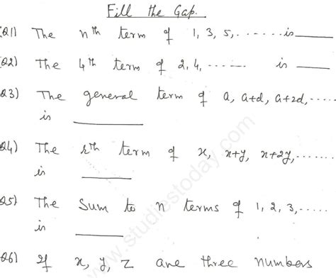 Cbse Class 10 Mathematics Arithmetic Progression Assignment Set K