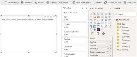 Power Bi Real Time Data Streaming From A Sql Database Push Data Set Debbies Microsoft Power