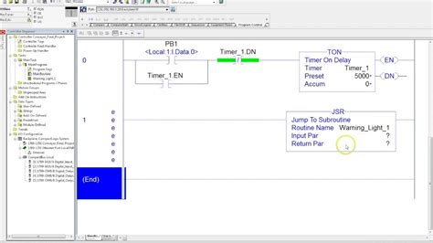 Intro to the Jump to Subroutine in RSLogix 5000 - YouTube