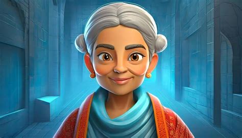 Premium Photo 3d Rendering Of Elder Person Portrait