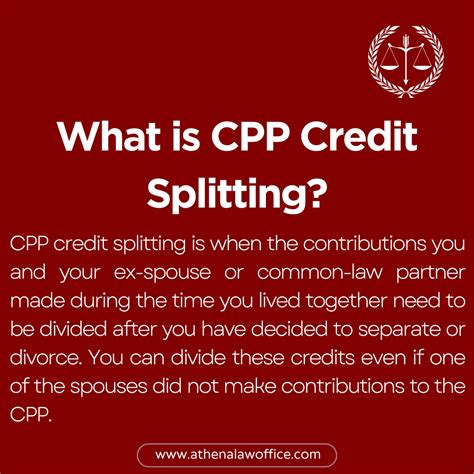 CPP Credit Splitting After Divorce Can Wife Claim Pension