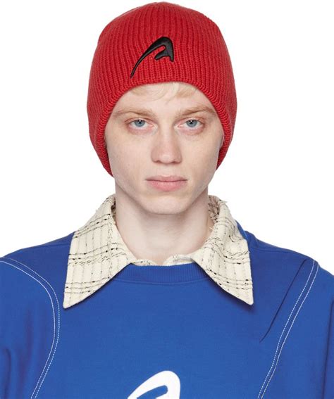 Ader Error For Men Fw24 Collection Cotton Beanie Knit Cotton