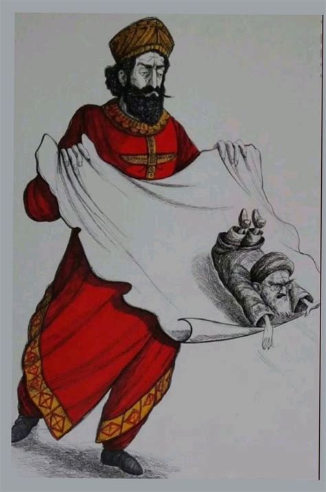 این تصویر کوروش بزرگ خمینی و خامنه ای ضحاک از نقشه ایران ما پرید کنه خیلی دوست دارم Resimler