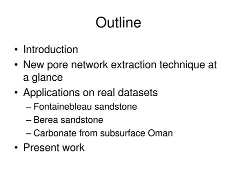 Ppt Pore Network Modelling For Carbonates Using Pore Space Images An