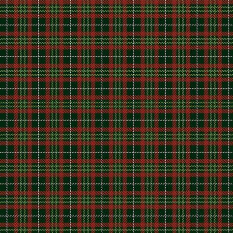 Flat Christmas Plaid Pattern Design Free Vector