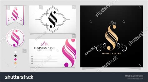 Illustration Ss Initial Letter Graphic Name Stock Vector Royalty Free Shutterstock