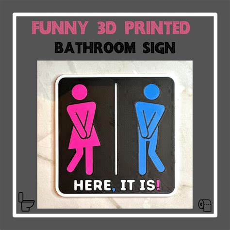 Funny Unisex Bathroom Sign Hilarious Signs That Spark Laughter
