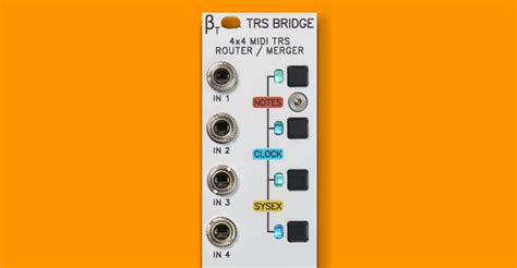 Tubbutec Announces Trs Bridge 4×4 Trs Midi Router And Merger For Eurorack Modular Synthesizers