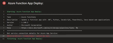 Azure Function App Deploy From Azure Build Pipeline Credentials