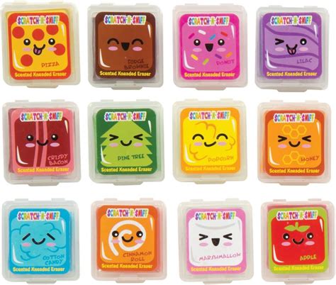 June Gold Kneaded Rubber Erasers Colored 18 Pack Blend