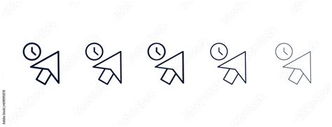 Wait Cursor Outline Icon Black Bold Regular Thin Light Icon From