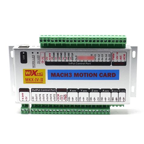 MK IV Mach Motion Card SAxis USB Motion Controller MHz CNC Breakout Board For Window
